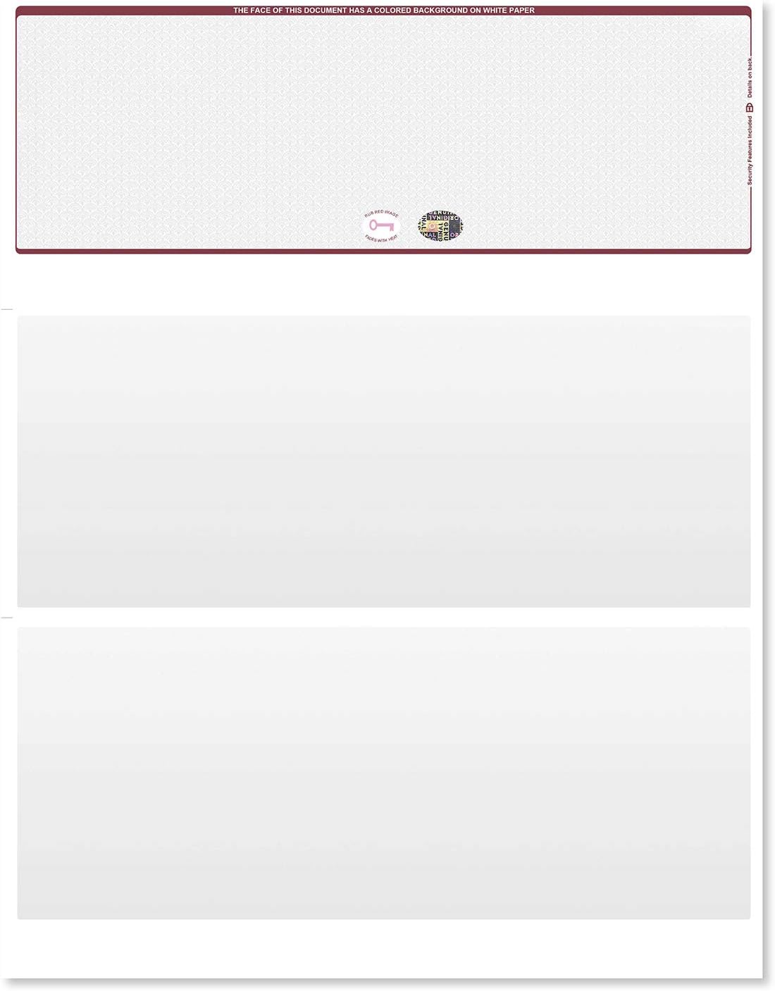 Amazon.com : 500 Blank Check Stock - Designed for Secure Computer ...