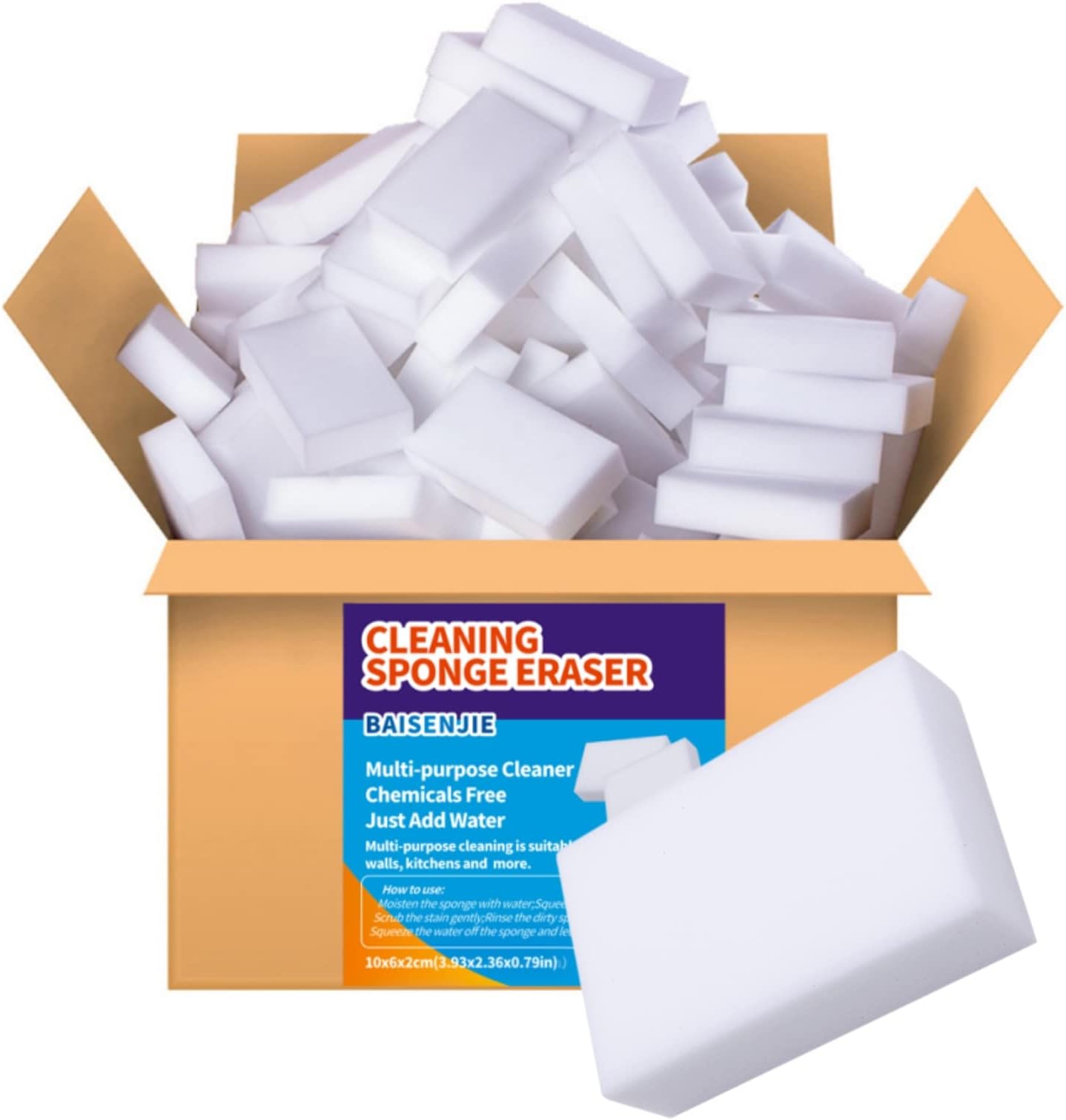 Amazon.com: (50 Pack) Extra Durable Eraser Sponge - Extra Thick, Long ...