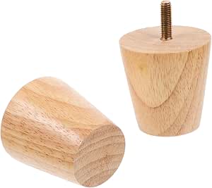 Amazon.com: KONTONTY 2pcs Wood Legs for Furniture Short Table Legs ...