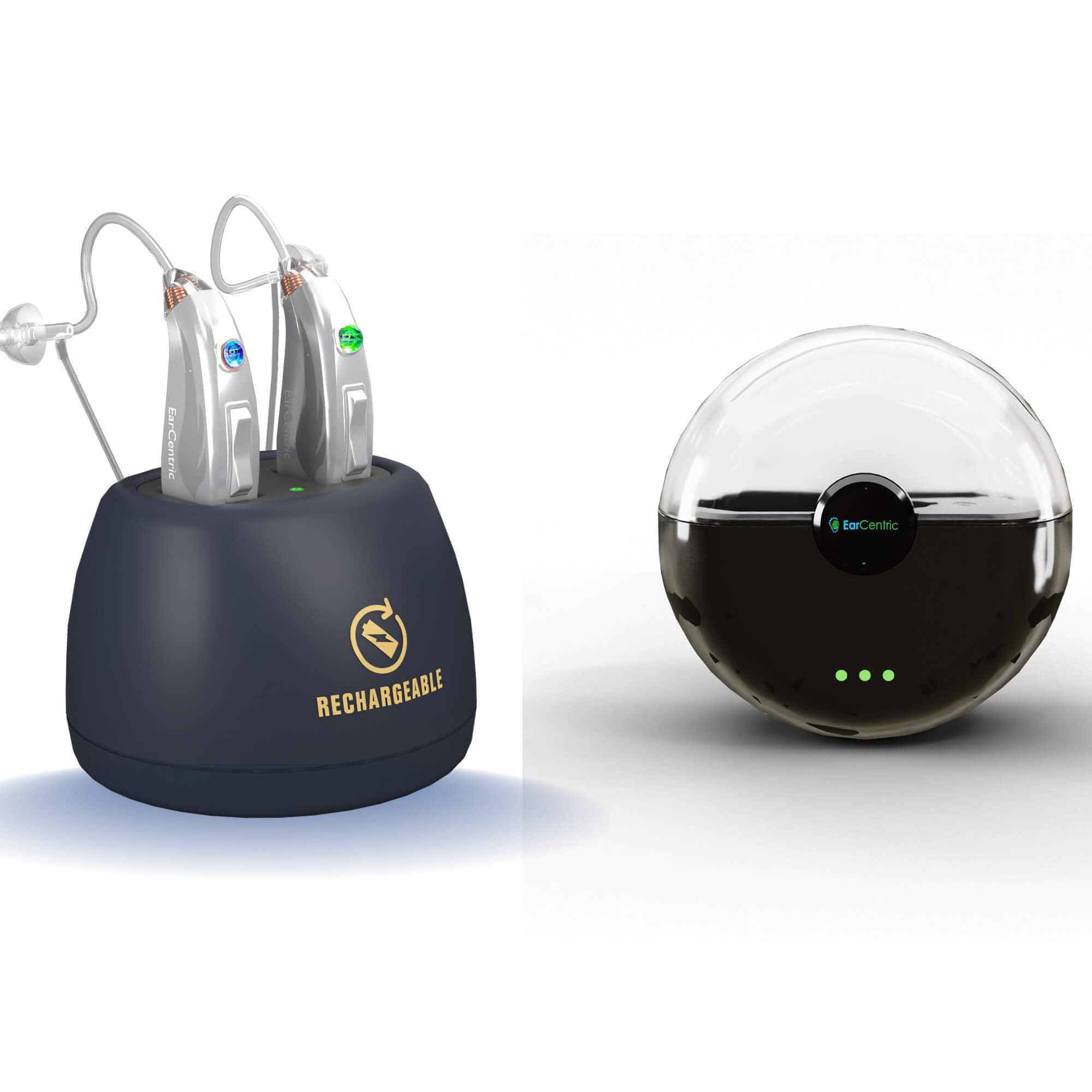 Amazon.com: [Bundle] EarCentric EasyCharge Rechargeable Hearing Aids ...