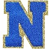 Amazon.com: Letter Patches Varsity Glitters Chenille,3 PCS SPRT Iron on ...