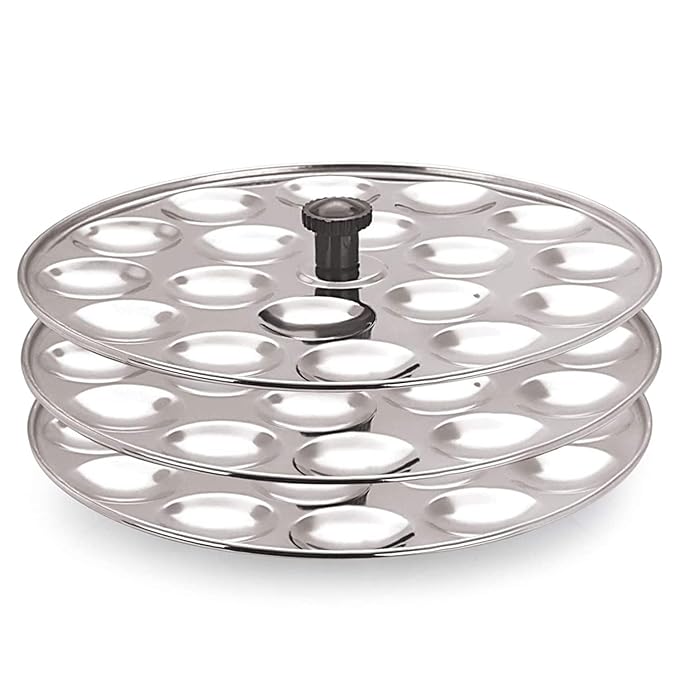 PANCA Idli Plate 54 Mini Idli 3 Plate Set, Non Stick Idly Plates ...