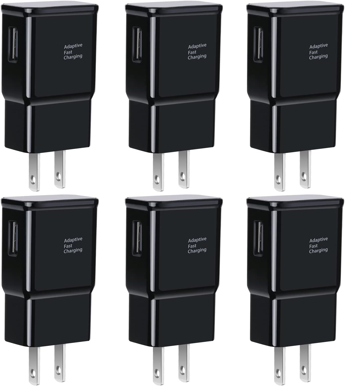 Amazon.com: Adaptive Fast Charging Wall Charger, Qihop 4-Pack USB Wall ...