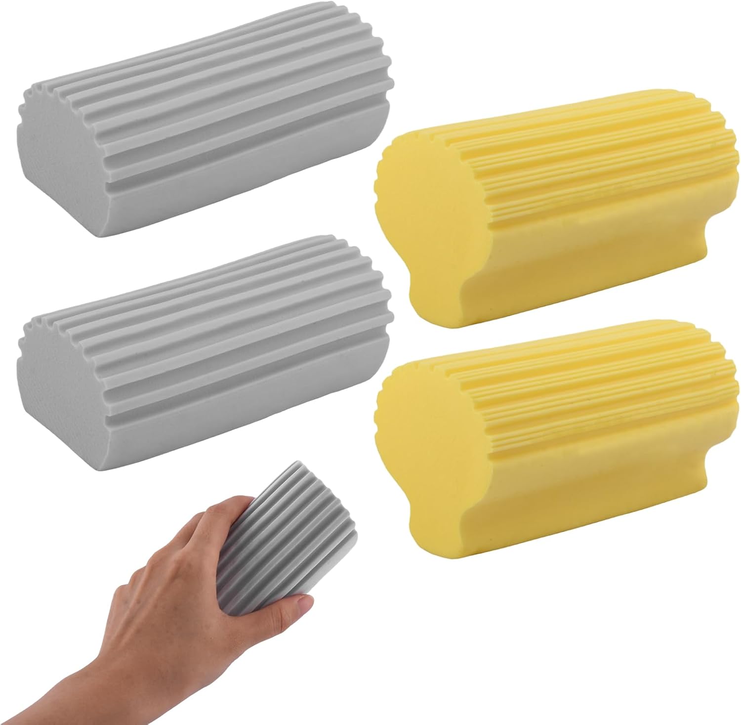 Amazon.com: 4-Pack Damp Clean Duster Sponge, Magic Sponge Eraser Sponge ...