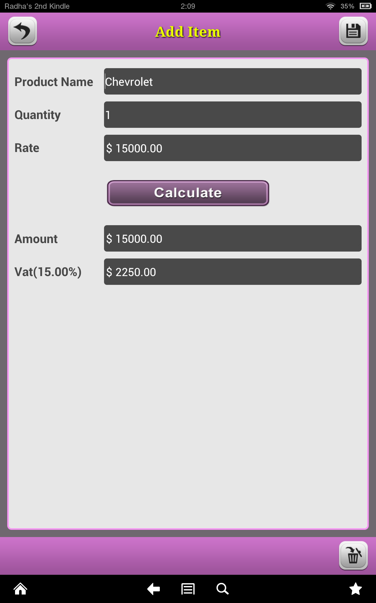 Quick Invoice Pro for Kindle Fire - App on Amazon Appstore
