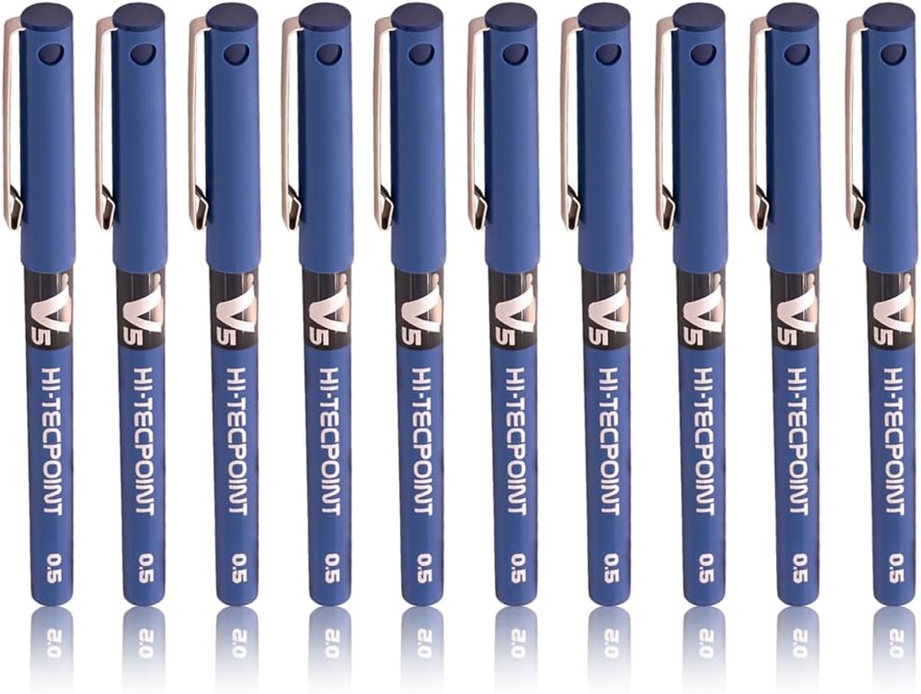 Pilot Hi-Tecpoint V5 0.5mm Extra Fine Point Pure Liquid Ink Roller Ball ...