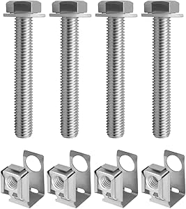 Amazon.com: 2 Set Exhaust Manifold Flange Bolts U Nuts Hardware Kit Fit ...