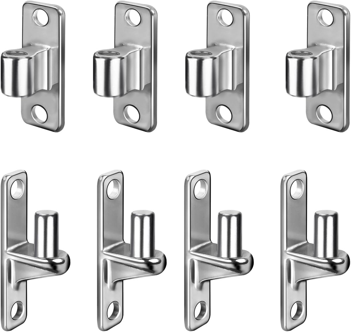 Amazon.com: Iron Bat Wing Hinges, Brackets -6 Male 6 Female - Weld on ...