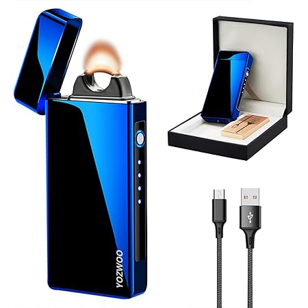 Amazon.com: YOZWOO High Power Flame Electric Lighter Rechargeable arc ...