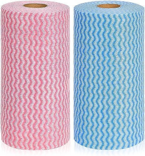 JEBBLAS J Cloths On a Roll Reusable Cleaning Cloth Dish Cloth Dish ...