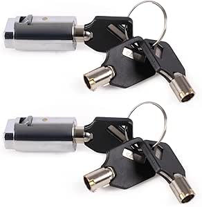 Amazon.com: 2 Set Vending Machine Lock and Key (Keyed Alike), High ...