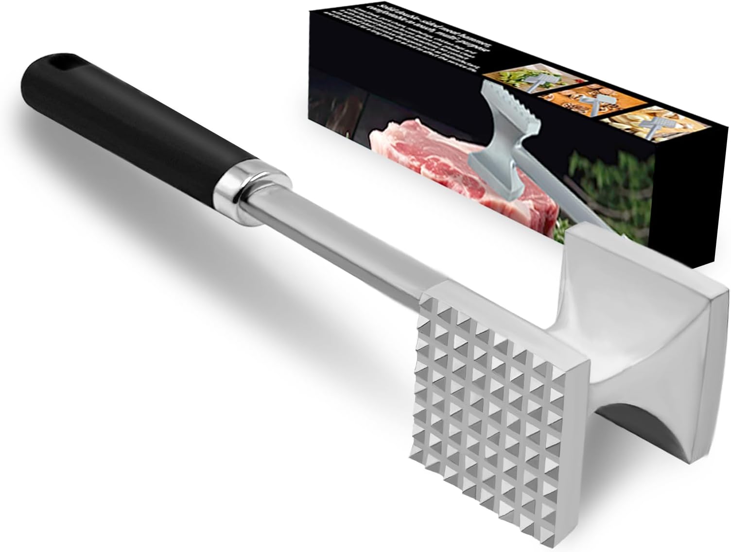 Amazon.com: Meat Tenderizer Mallet - Heavy Duty Aluminum Meat Mallet ...