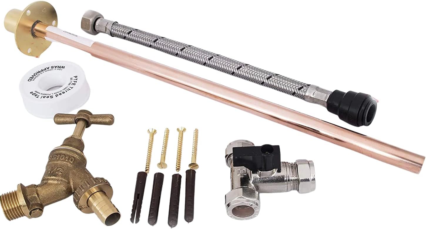 FixTheBog® Professional THRU WALL Outside Garden Tap Kit complete meets ...