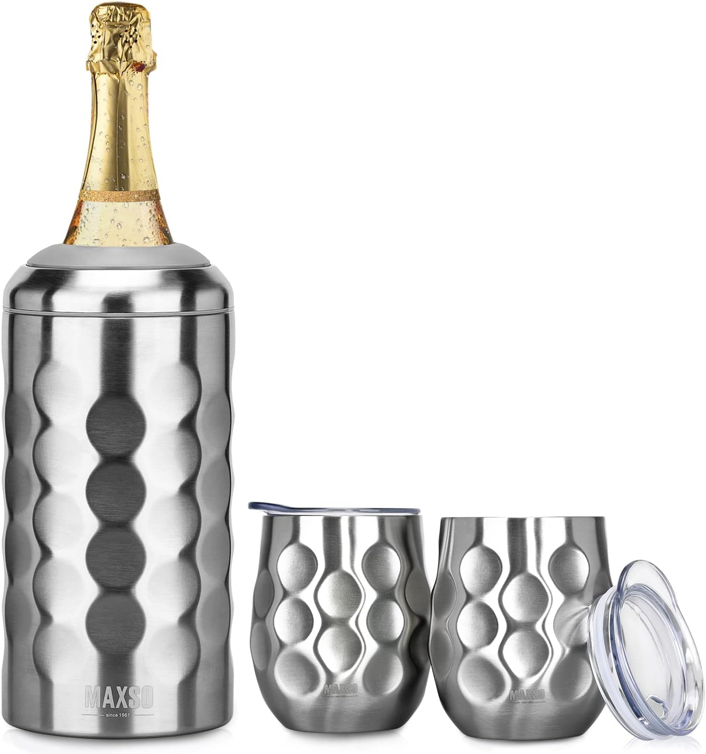 Amazon.com: LAROSÁ Gift Box Set - Wine Chiller with 2 Stemless Wine ...