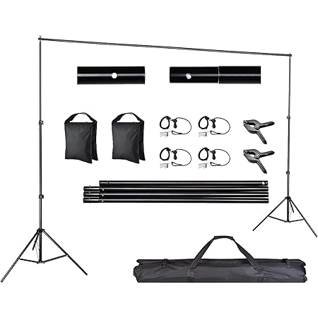 Amazon.com : Kshioe Backdrop Support Stand 6.4x10FT Photo Backdrop ...