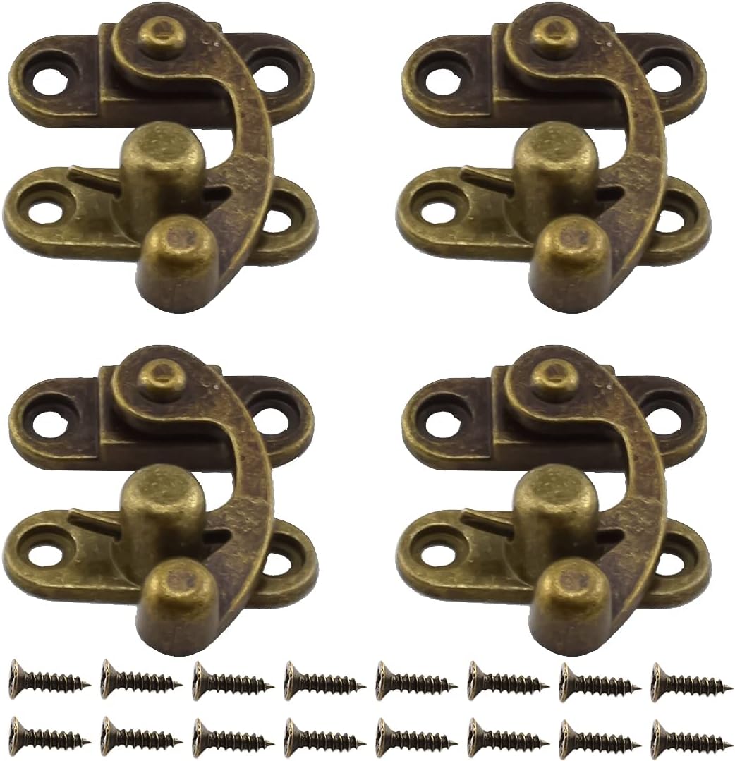 ZZHXSM 6Set Mini Swing Arm Clasp Latch Vintage Style Left Right Toggle ...