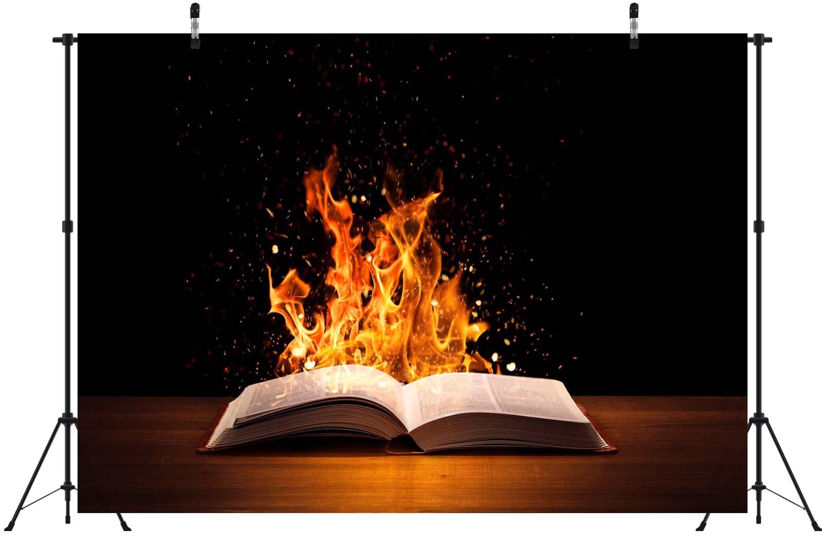 Colorful Open Bible Background