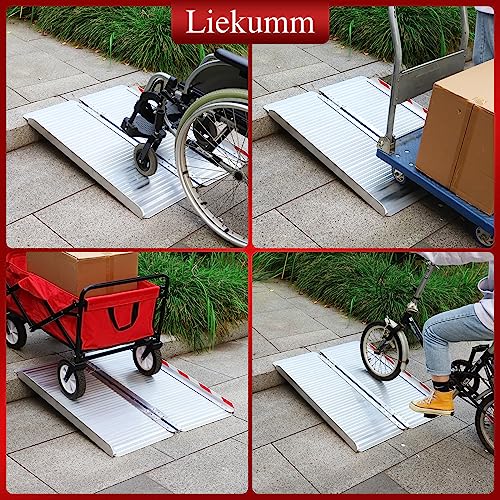 Snapklik.com : 2ft Threshold Ramp, 600LBS Capacity, Portable Aluminum ...