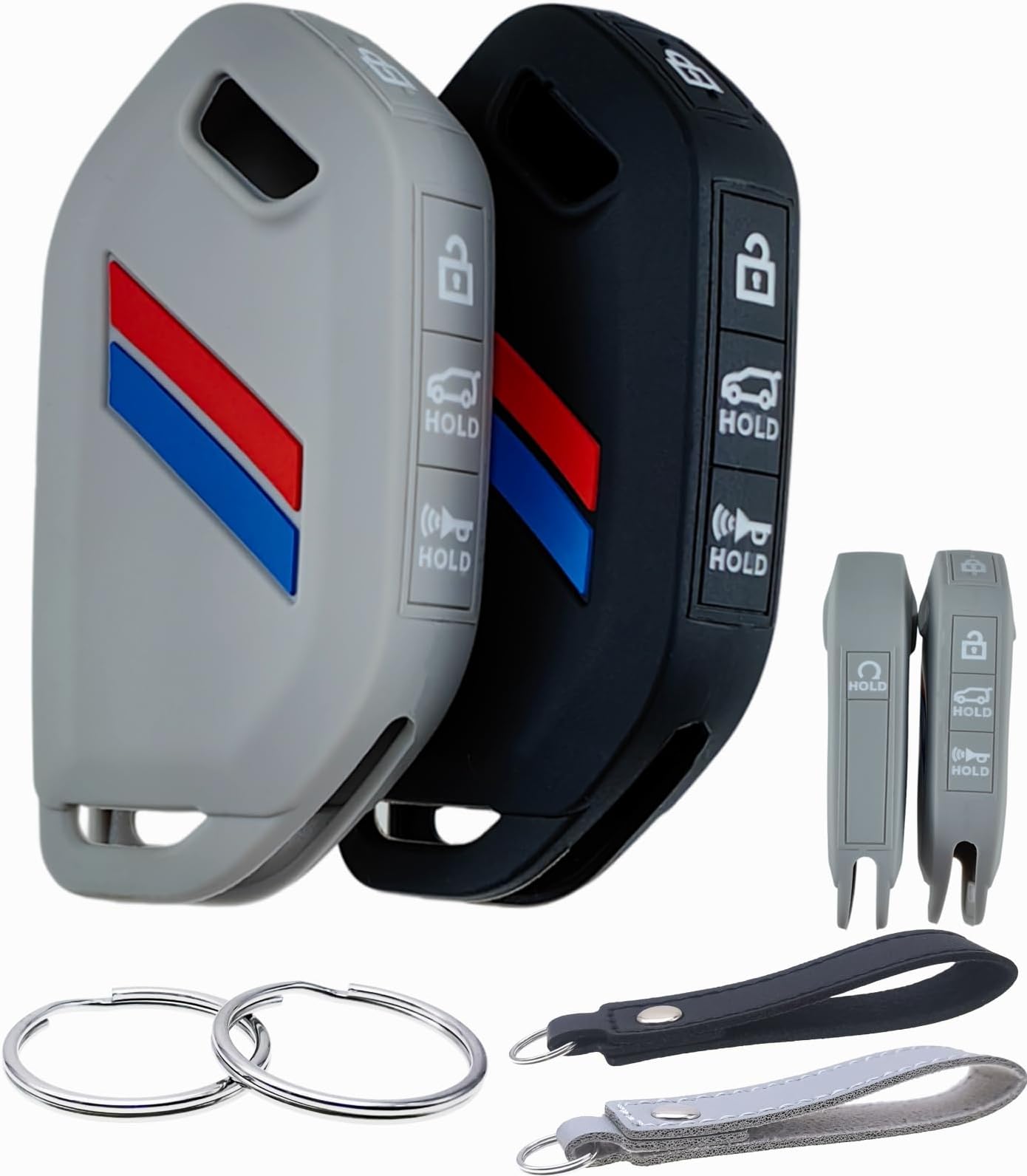 Amazon.com: Leather Key fob Cover Compatible with 2023 -2024 Kia ...