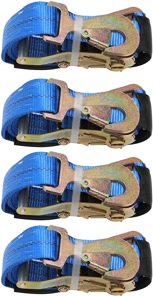 Amazon.com: OCPTY Heavy Duty 4PCS 8 Feet Blue Axle Straps Car Hauler ...