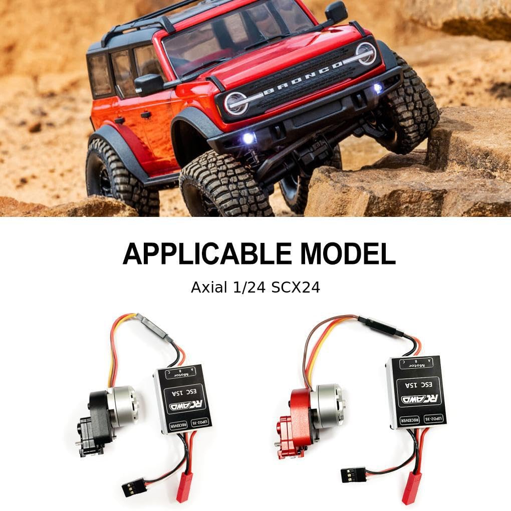 Scx24 Brushless Esc Brushless ESC For SCX24 Crawler 1/24 Scale - 1806 ...