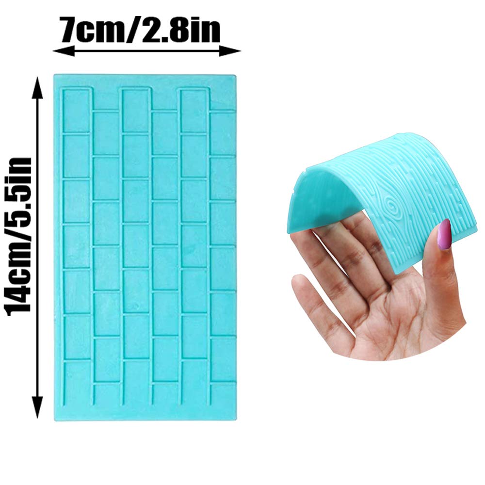 Buy Gurxi Embossed Icing Moulds Clay Texture Sheets Texture Emboss ...