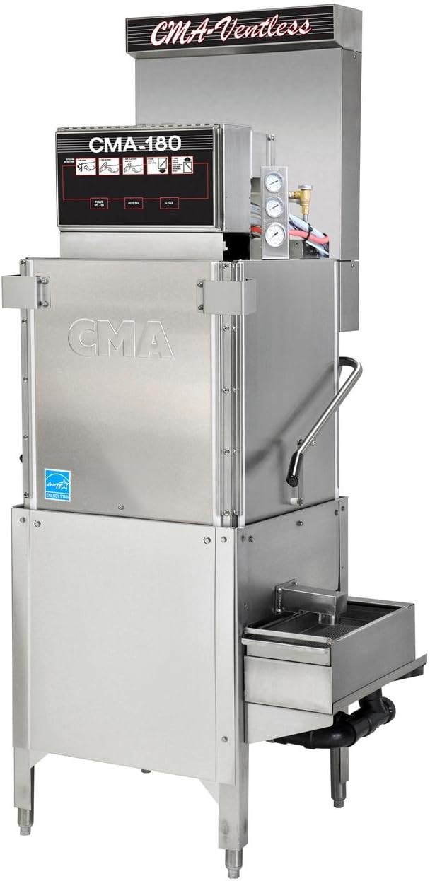 Amazon.com: CMA Dishmachines CMA-180-VL Dishwasher, Door Type, Ventless ...
