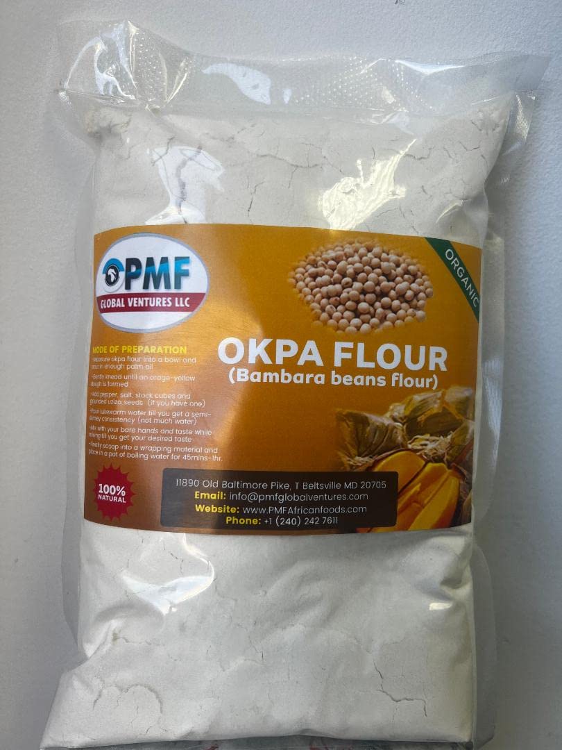 Amazon.com : Okpa Flour Bambara groundnut flour 2.5lbs : Grocery ...