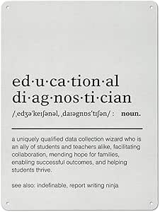 Amazon.com: Rustic Metal Tin Sign School Staff Gift Wall Art ...