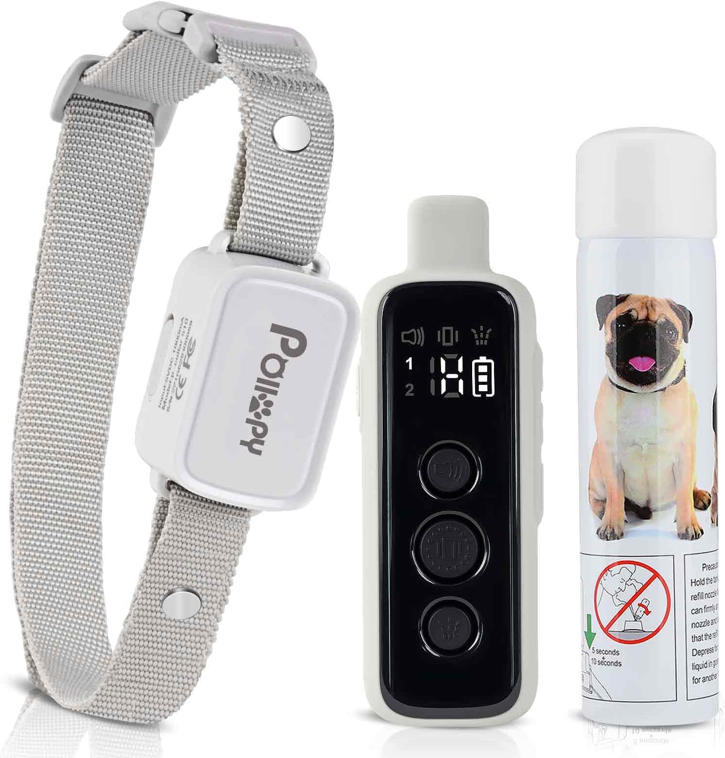 Citronella Dog Collar with Remote, Safer 3 Modes Spray/Vibration/Beep ...
