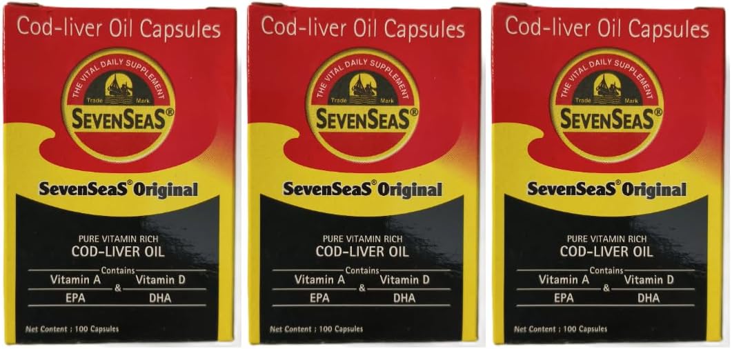 Amazon.com: Seven Seas Cod Liver Oil High Strength with Omega 3 Plus ...