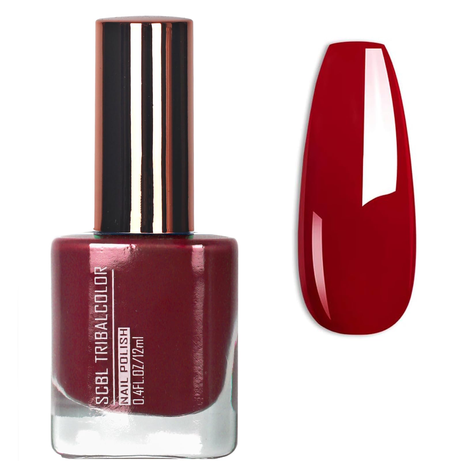 Red Nail Polish - Wine Red Nail Varnish - Burgundy Red Nail Polish ...