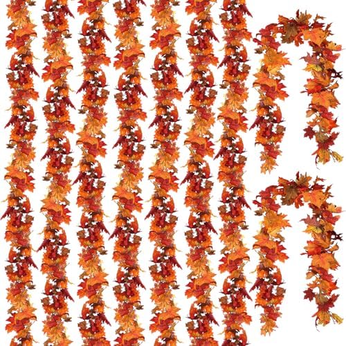 Amazon.com: joyhalo 5 Pack Fall Garland - Fall Leaves Garland,Fall Leaf ...