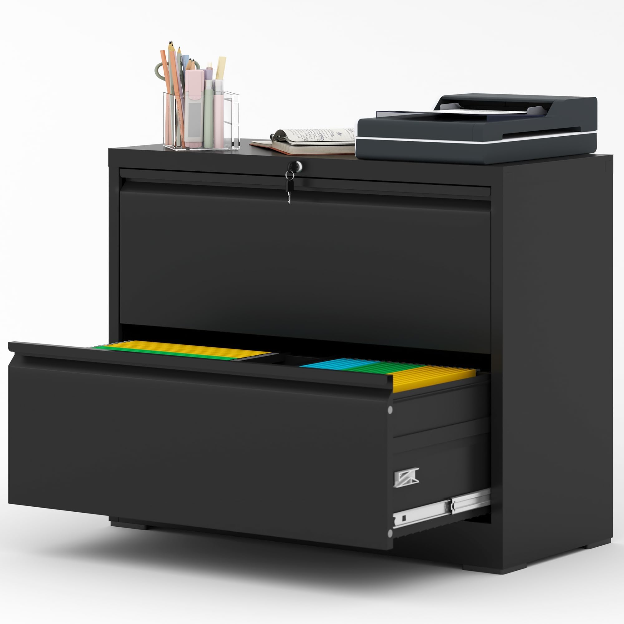 Amazon.com: Global Industrial 36"W Premium Lateral File Cabinet, 2 ...