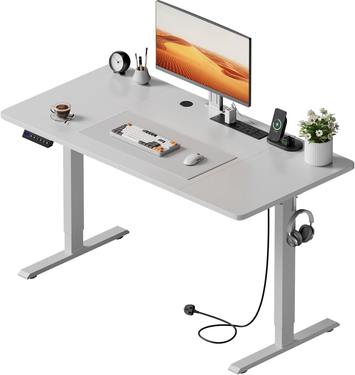Precision Synergie Electric Standing Desk, 120x60cm Height Adjustable ...