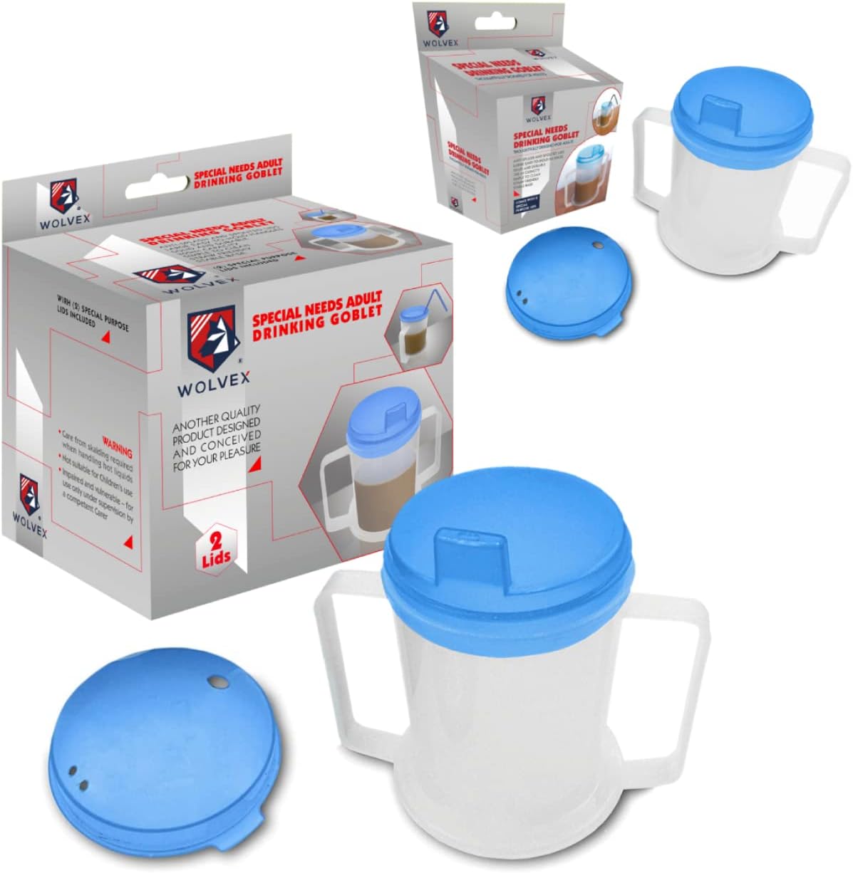 JFA Supplies Drinking Cup/Beaker/Mug/Sippy Cup for Disabled Adults with ...