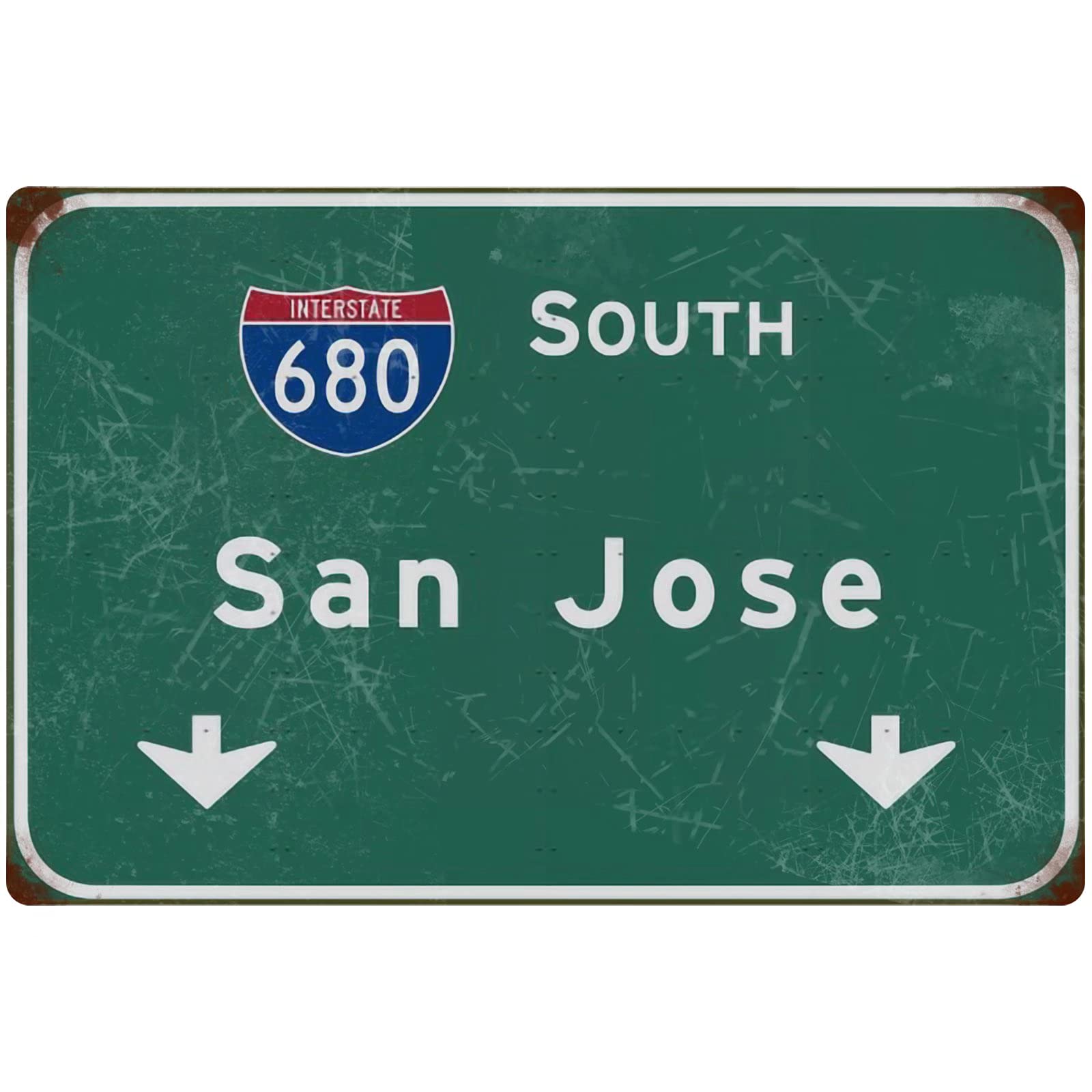 San Jose Sign San Jose Sharks USA Country Flag Metal Sign Ice Hockey