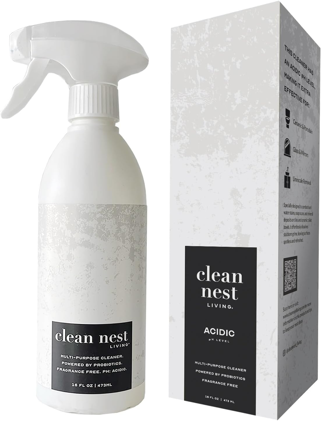 Amazon.com: Clean Nest Living Acidic Probiotic Cleaner – 16 fl oz, Hard ...