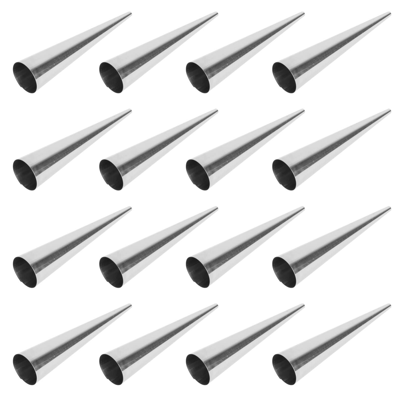 Amazon | NUOLUX コルネ型 コロネ型 パン作り道具 パンクロワッサン型 パイ器具 絞り口金 円錐形 ステンレス製 製菓用品 12個セット 12*3*3cm | NUOLUX ...