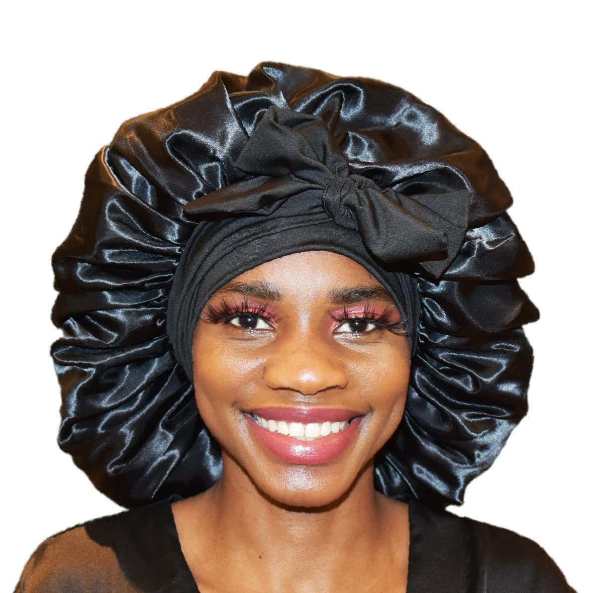 Buy Bonnet Queen Jumbo large satin Bonnet silk Night Sleeping Cap ...