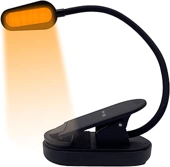 Mito Red Light - Amber Book Light Clip On - Book Lights for Reading at ...