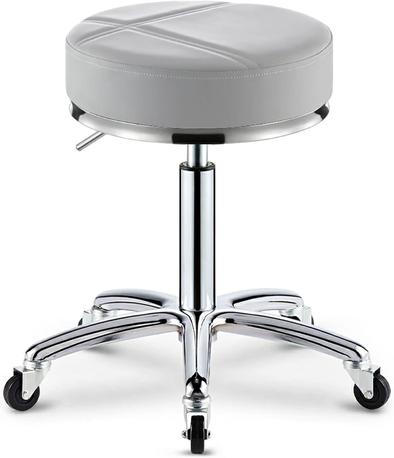 Swivel Adjustable Stool for Kitchen Counter Dining - PU Leather Chair ...