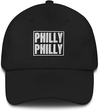 Philly Philly Philadelphia Cap (Embroidered Dad Hat) Black at Amazon ...