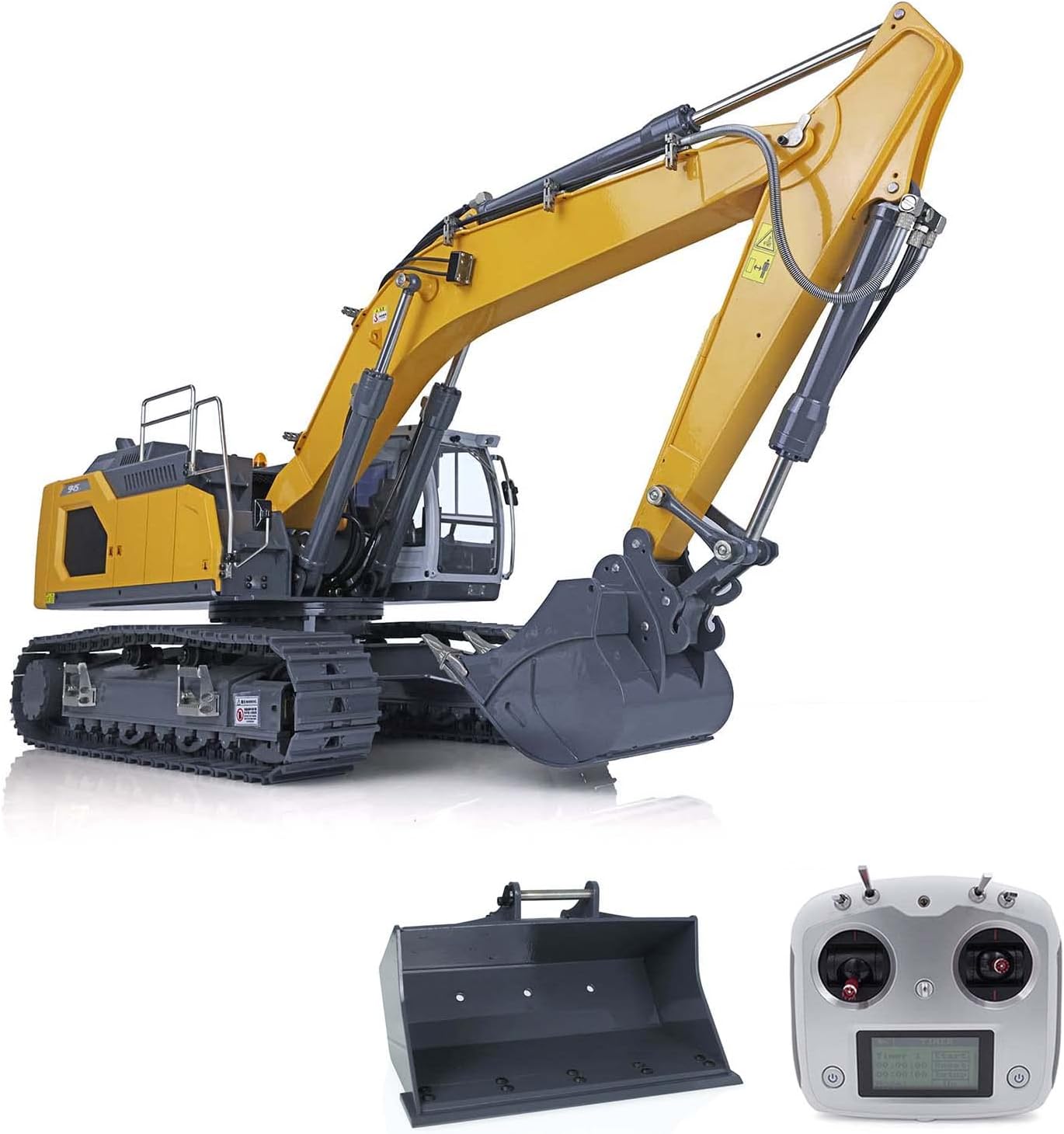 Amazon.com: XDRC 1/14 Hydraulic RC Excavator Digger Assembled Painted ...