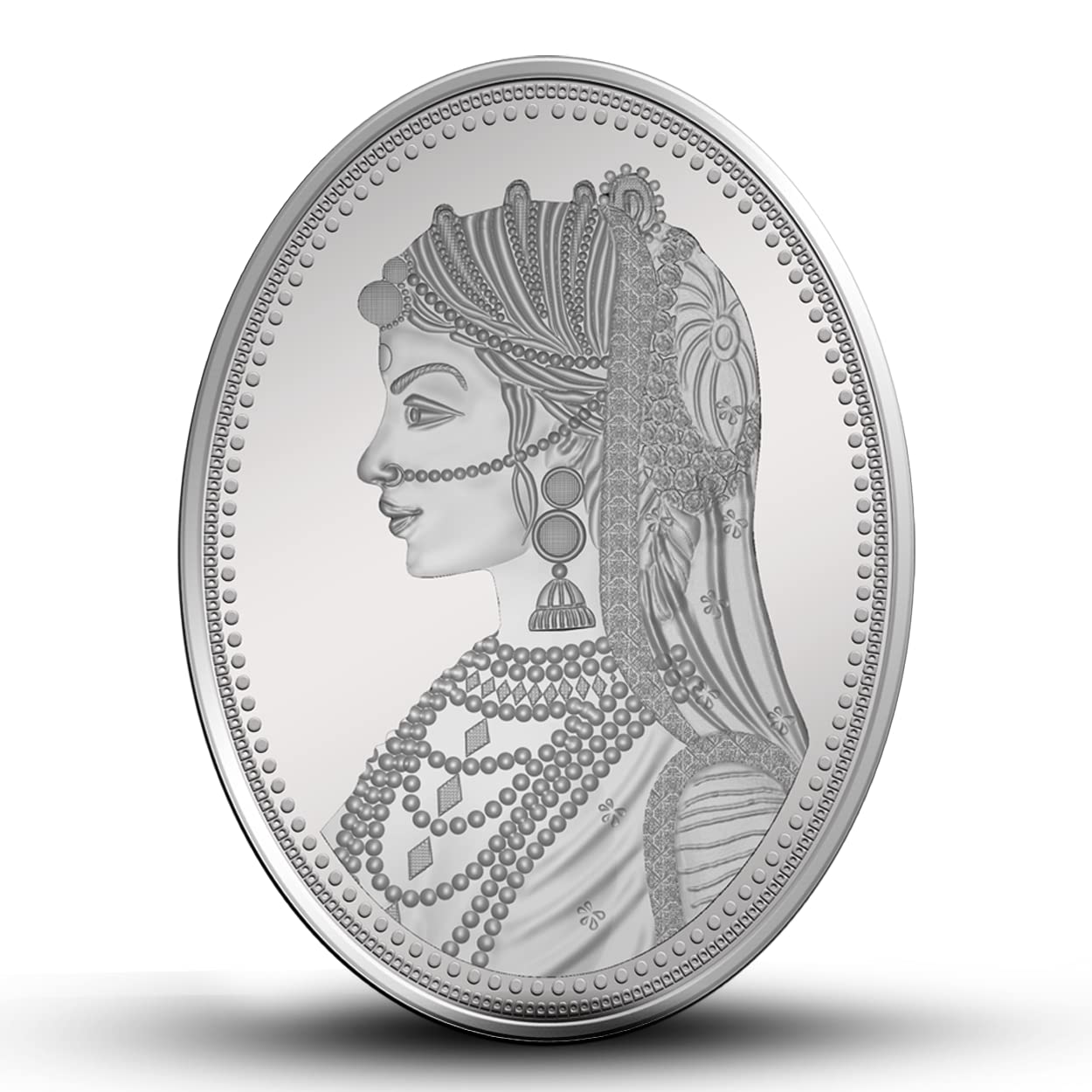 MMTC-PAMP 999.9 Rani 50 gm Silver Coin : Amazon.in: Jewellery
