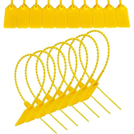 Amazon.com: T Tulead Orange Zip Tags Cable Zip Ties Cord Self-Locking ...