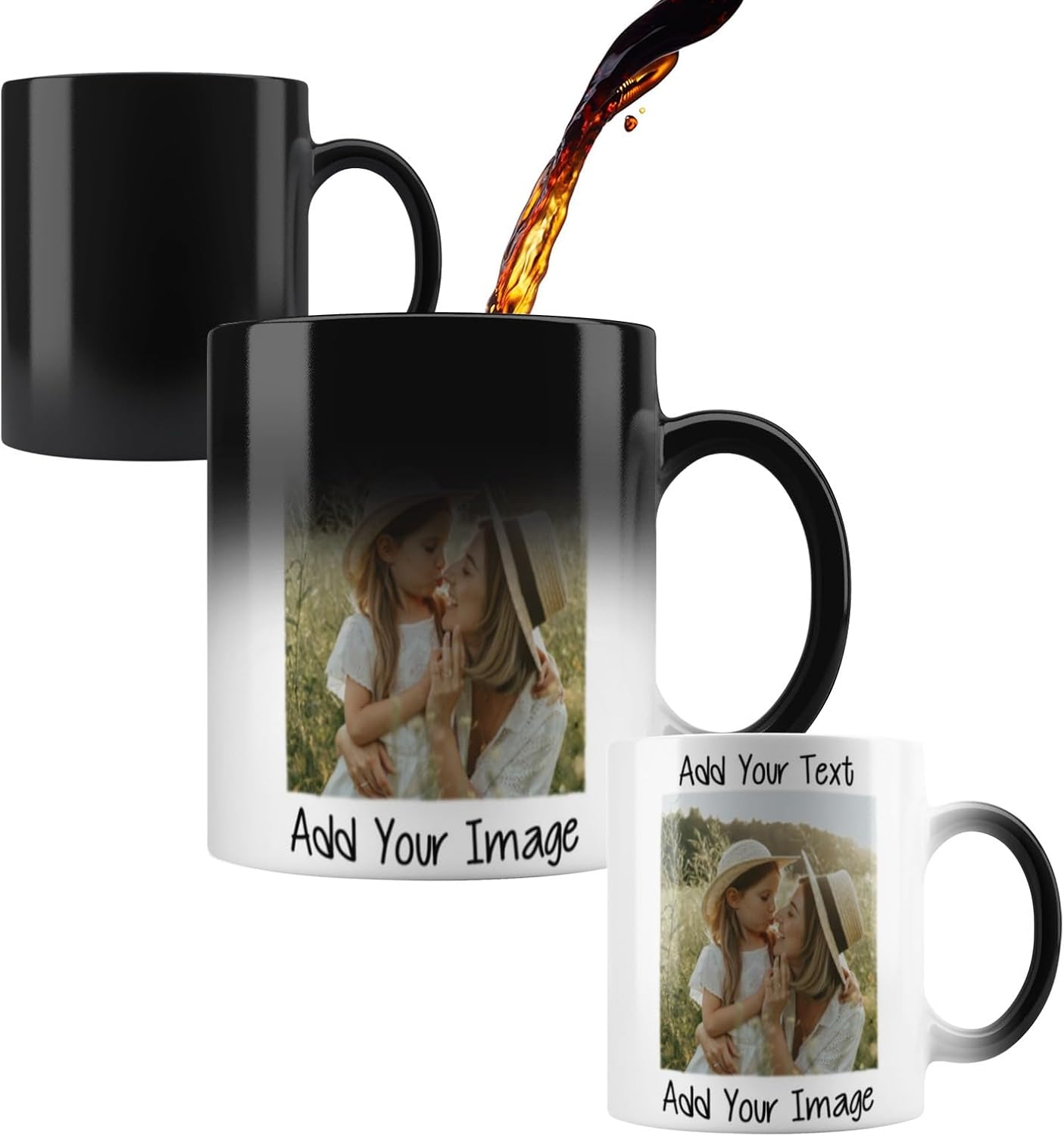 Amazon.com: Custom Color Changing Heat Sensitive Coffee Mug with Photo ...