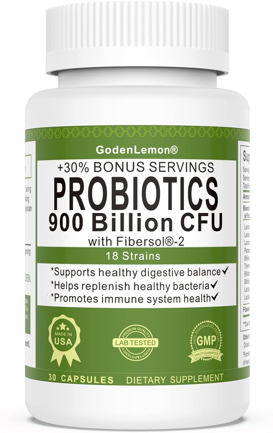 Buy Probiotics for Women & Men - GOLDLEMON Probiotics Digestive Health ...