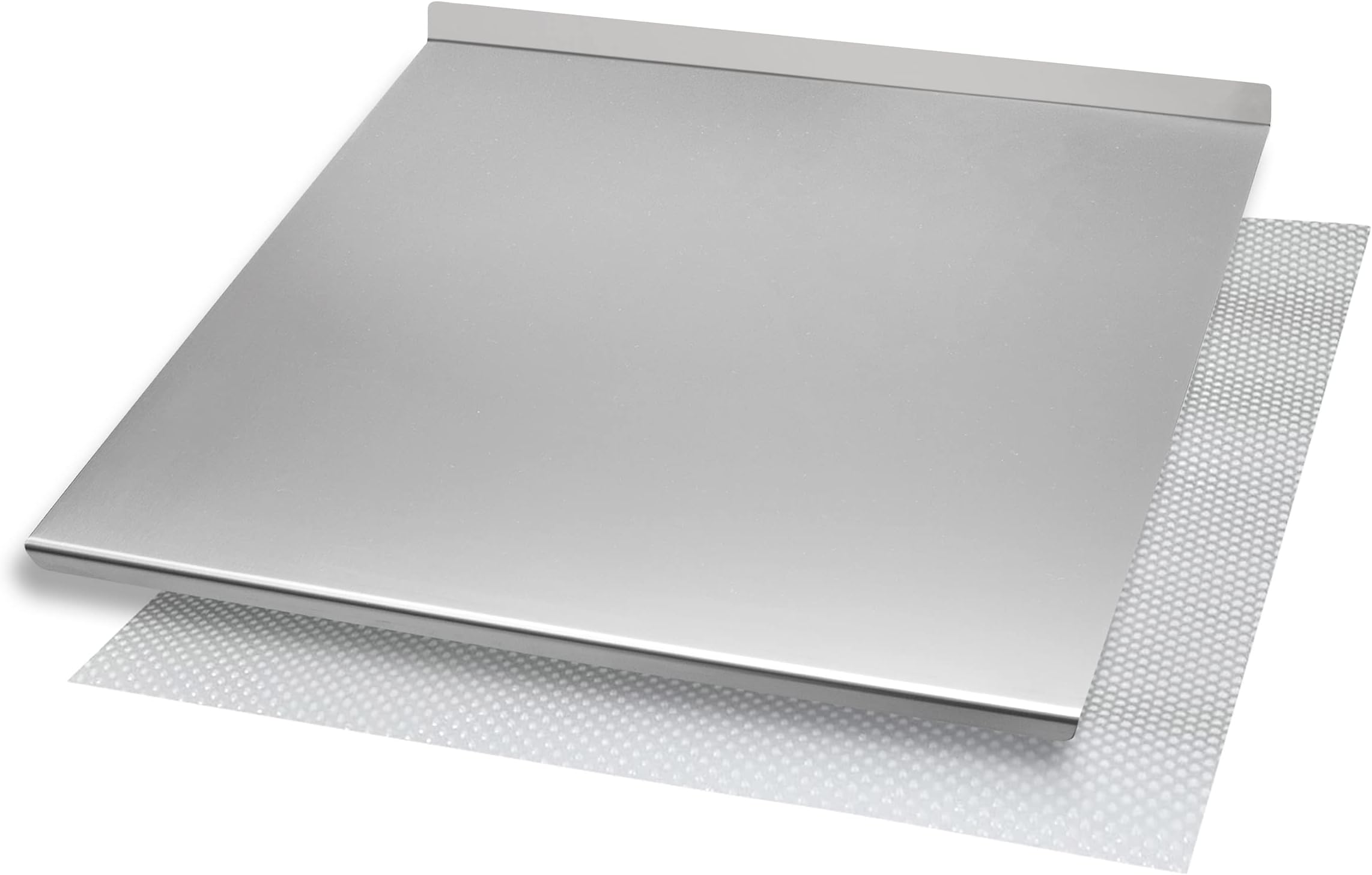 INOXLM Plaque Inox Cuisine 60 x 56 cm en acier inoxydable, Planche a ...