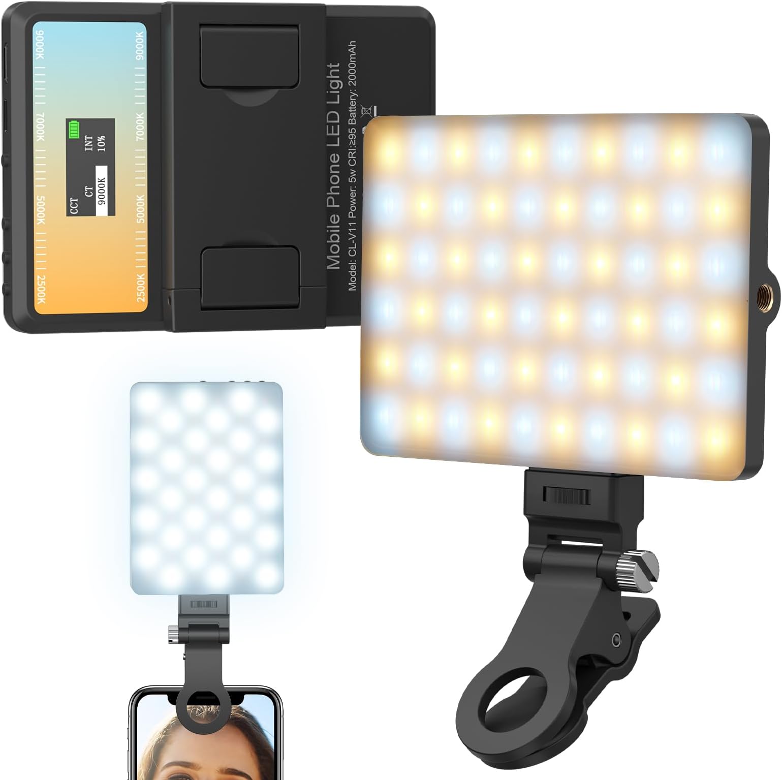 Amazon.com: Meixitoy 120 LED Phone Light, Selfie Light, 5000Mah ...